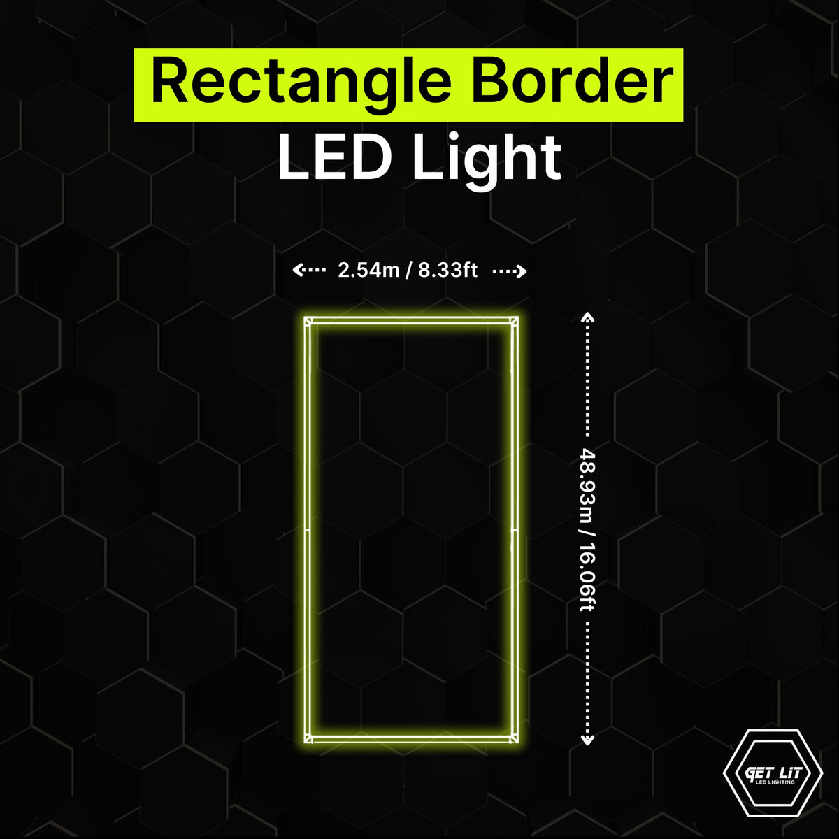 RECTANGLE BORDER LED LIGHT GL/C80 | Get Lit LED Lighting Store