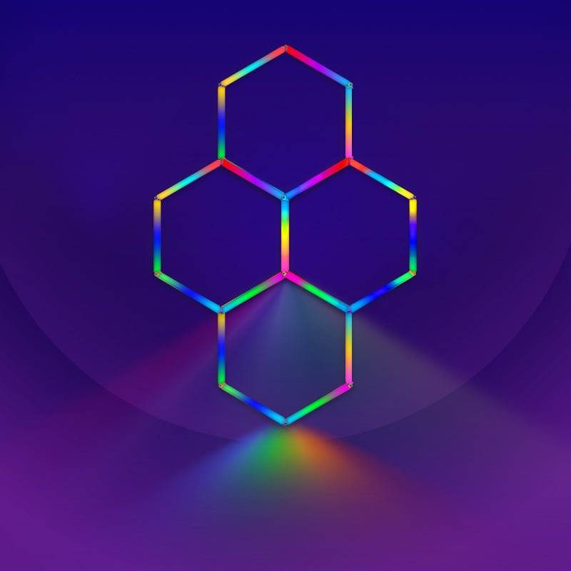 4 HEX RGB HEXAGRID LED LIGHTING SYSTEM | Get Lit LED Lighting Store
