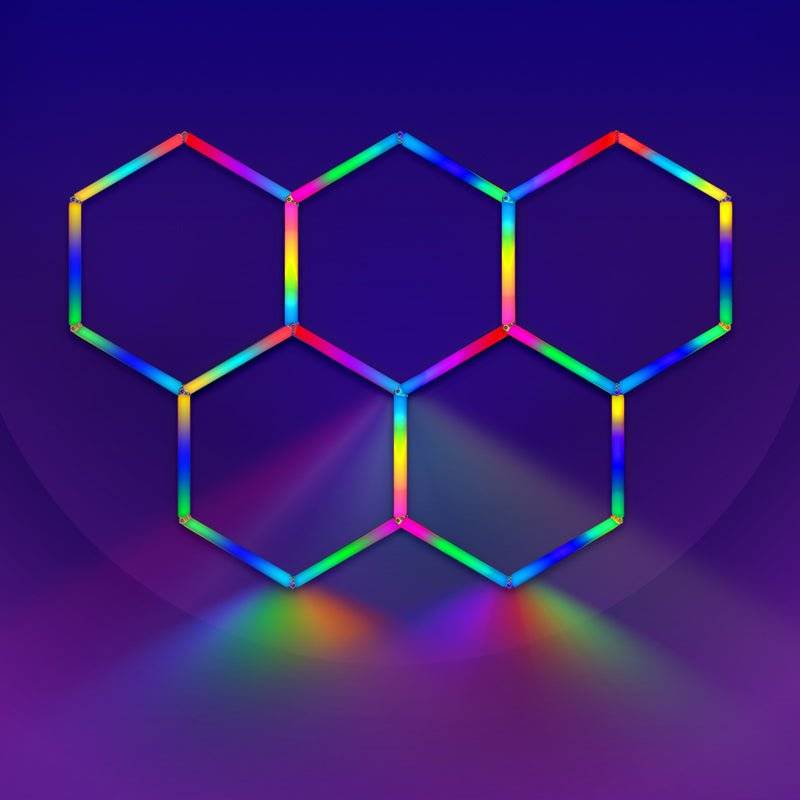5 HEX RGB HEXAGRID LED LIGHTING SYSTEM | Get Lit LED Lighting Store
